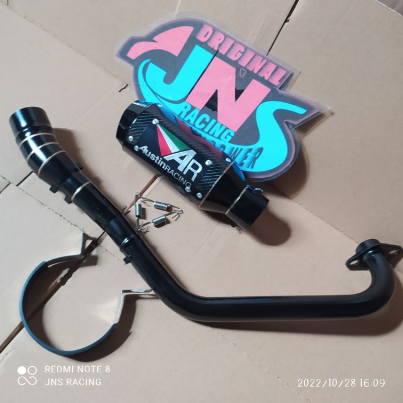 Exhaust AR RACING UNDERBELLY FULL BLACK CB 150R NEW MT15 GSX R150 ...