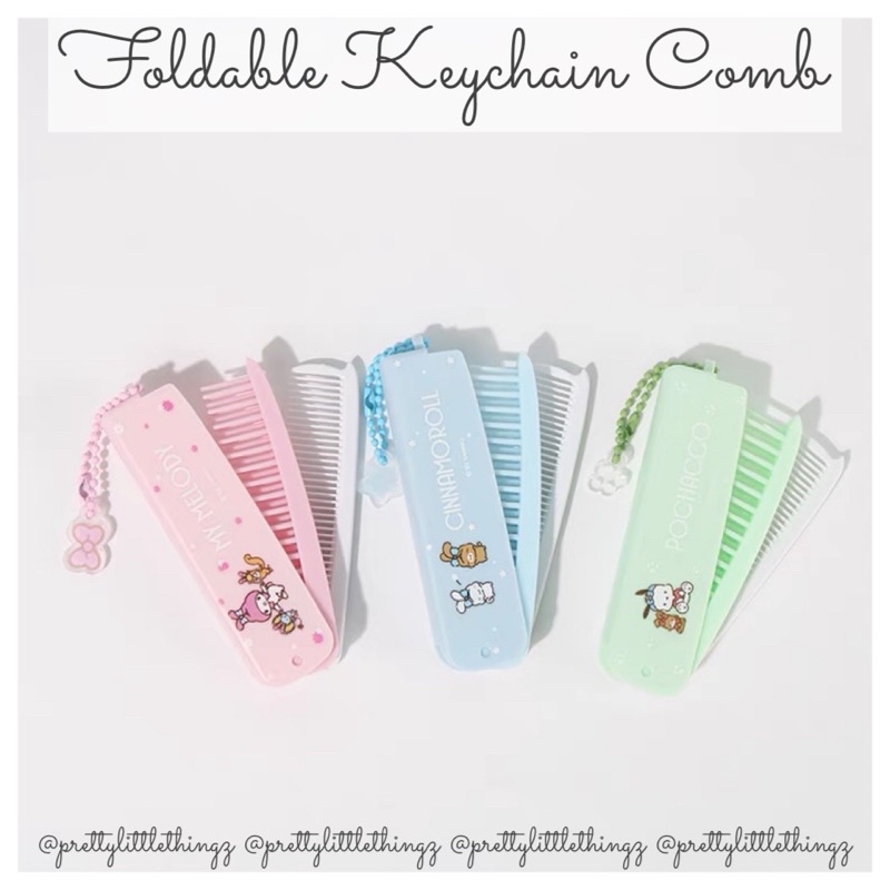 * SG READY STOCK * Foldable Keychain Comb (Melody, Pochacco ...