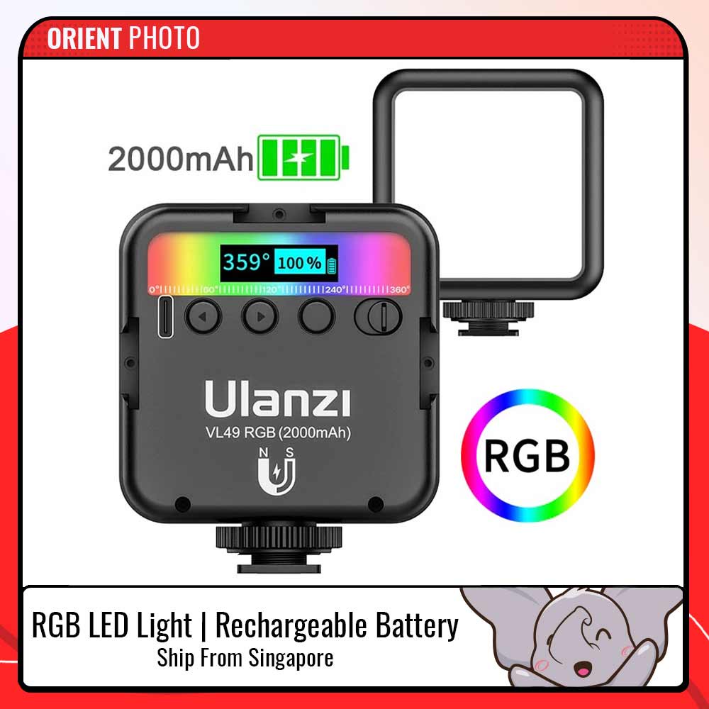 ULANZI VL49 Mini RGB LED Light | Shopee Singapore