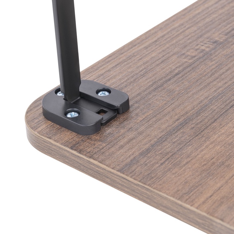 ULTi Teak Wood & Steel Monitor Riser Stand | Ergonomic Design | Walnut ...
