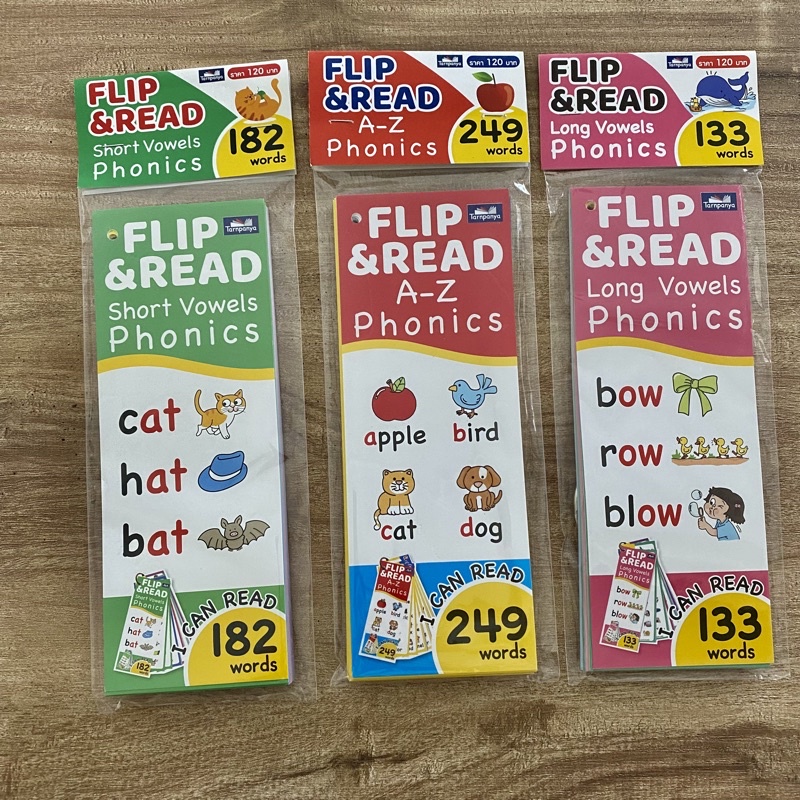 Flip card A-Z And Short Vowels And Long & Phonic Word Flipcard | Shopee ...
