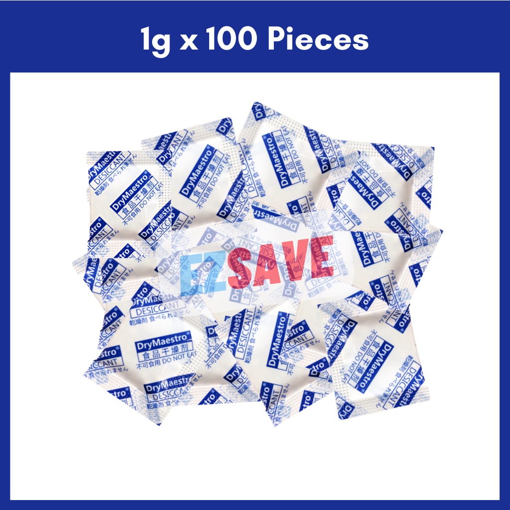 🇸🇬100 pcs/1g Food Grade Desiccant Moisture Absorber Silica Gel | Shopee ...