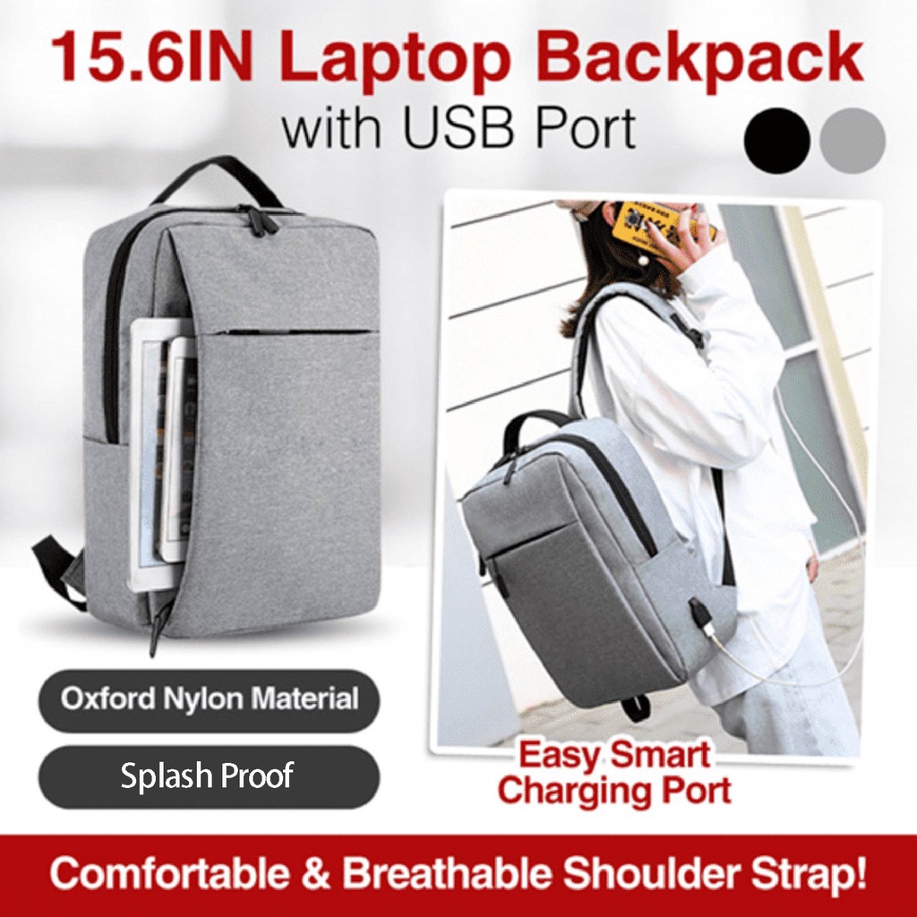 🔥15.6 inch Laptop Backpack bag with USB Port 🔥 Oxford Nylon 🔥 More ...