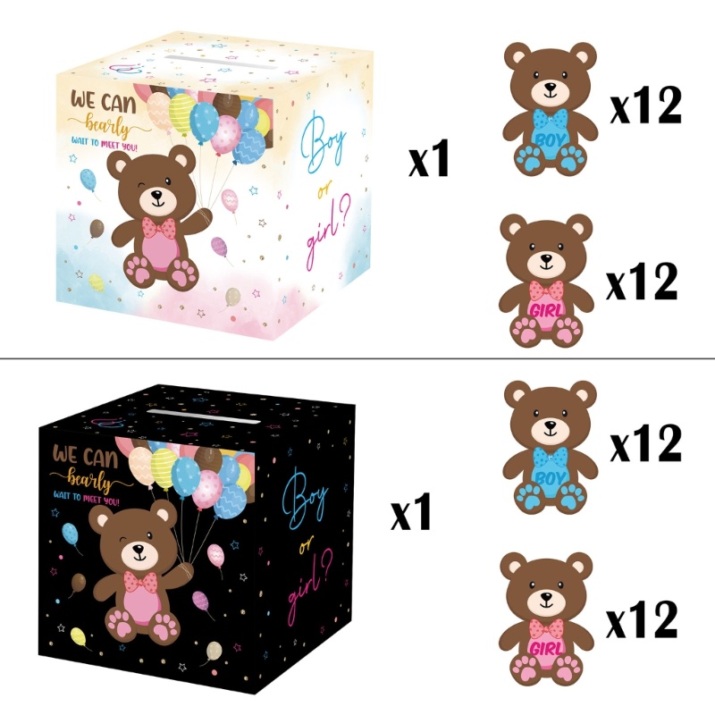 JJ* Gender Reveal Games for Guests Baby Reveal Games Gender Reveal ...