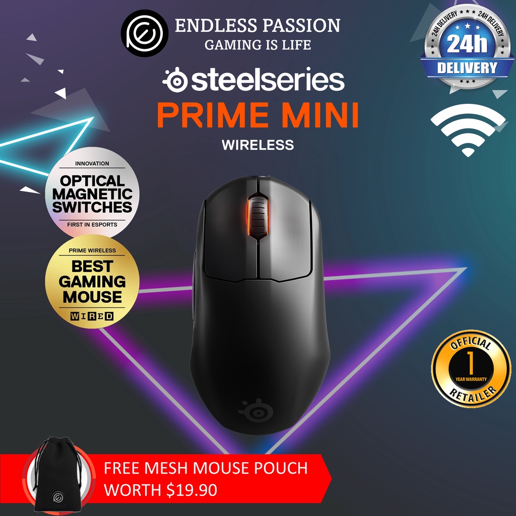 SteelSeries Prime Mini Wireless Gaming Mouse | Shopee Singapore