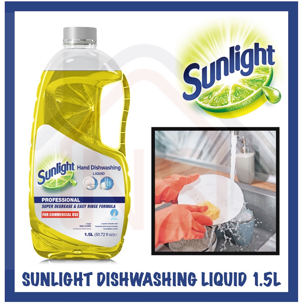 SUNLIGHT Professional Hand Dishwashing Liquid 1.5L | Shopee Singapore