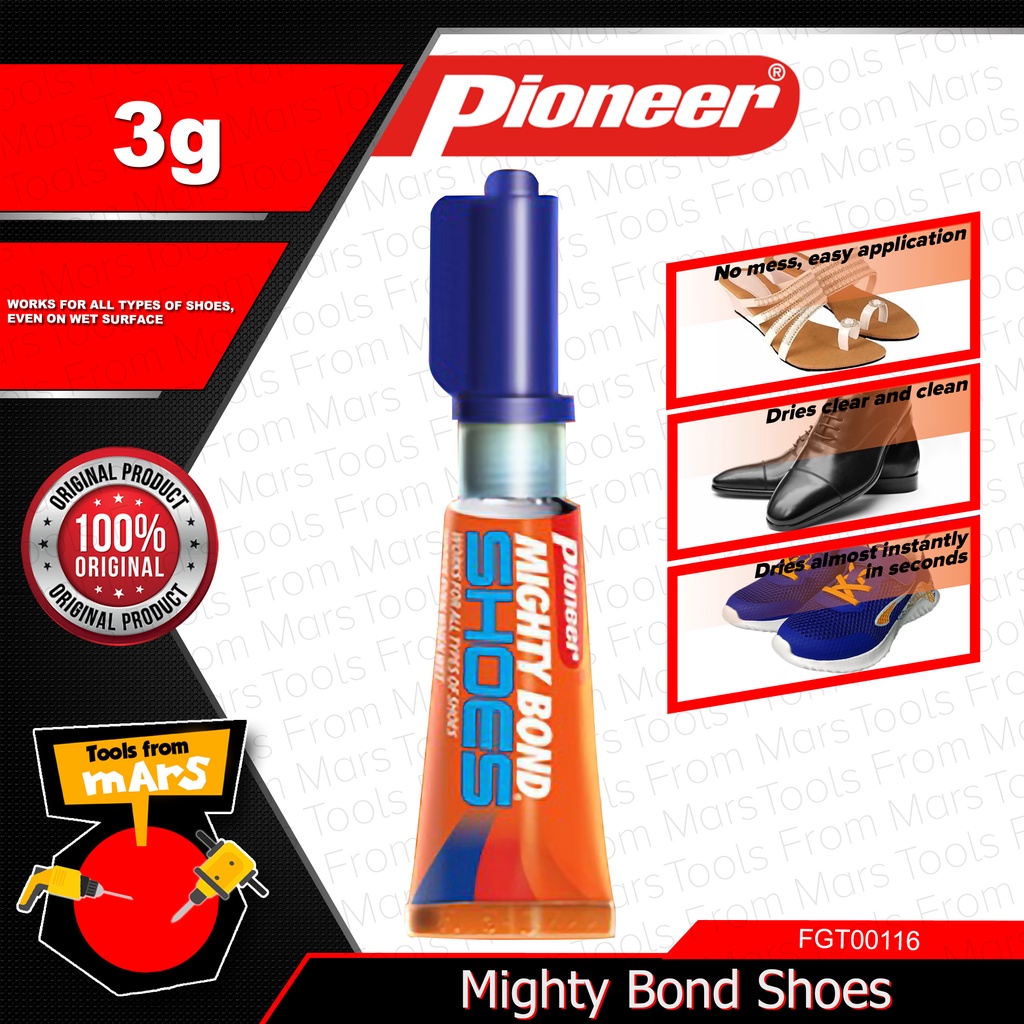 PIONEER Mighty Bond Shoes 3G Shoe Glue Instant Glue Shoe Repair Liquid ...