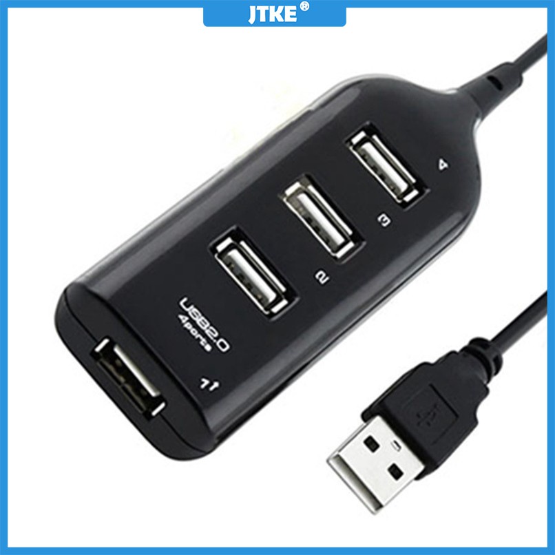 JTKE Mini 4 Port USB HUB 2.0 High Speed Splitter Adapter with Cable ...