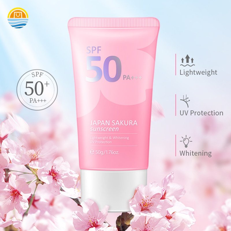 Sunscreen With UV Rays Sakura LAIKOU Japan SPF50 PA++ Sunblock Cream 50g CR1 | Shopee Singapore