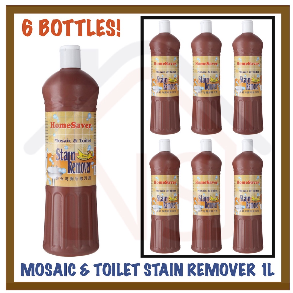 Mosaic and Toilet Stain Remover 1L (1 Carton 6 Bottles) | Shopee Singapore