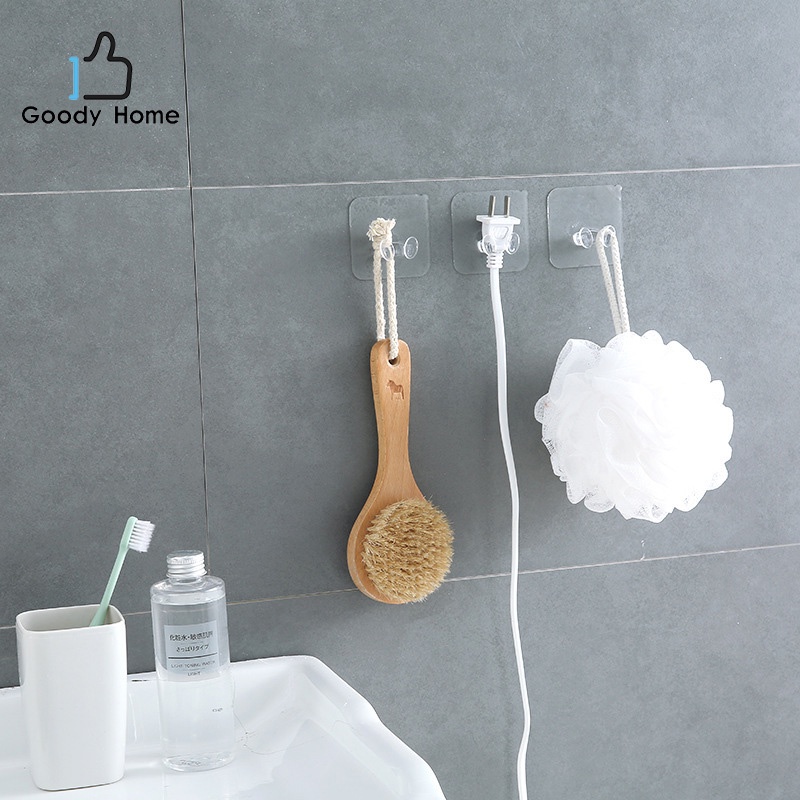 Goody Home Hanging Power Plug No Drilling Wall 1pcs 5pcs/Pack | Shopee ...