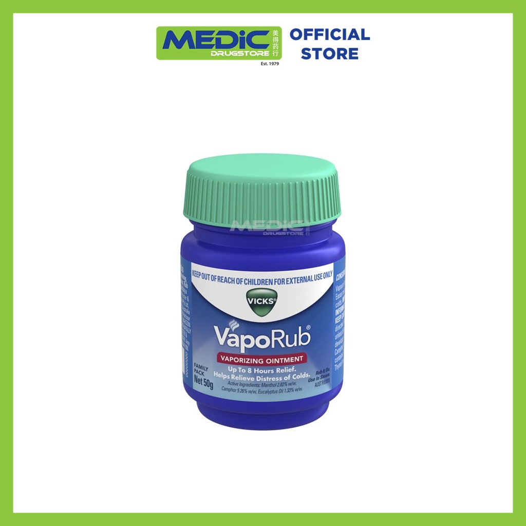 [Bundle of 3] Vicks Vaporub 50g - By Medic Drugstore | Shopee Singapore