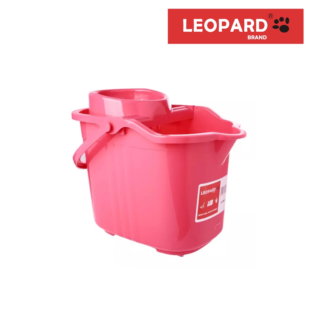 Leopard Mop Pail With Wheels - LN 7007 | Shopee Singapore