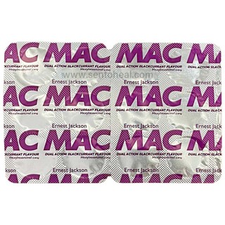Mac Dual Action Blackcurrant Lozenges 12s - Relief Sore throat | Shopee ...