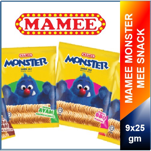 Mamee Monster Noodle Snack – Chicken Flavor – BBQ Flavor | Shopee Singapore