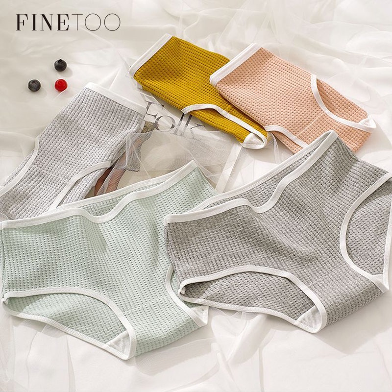 FINETOO Women Anti-bacterial Briefs Underwear Pure Cotton Girls' New ...