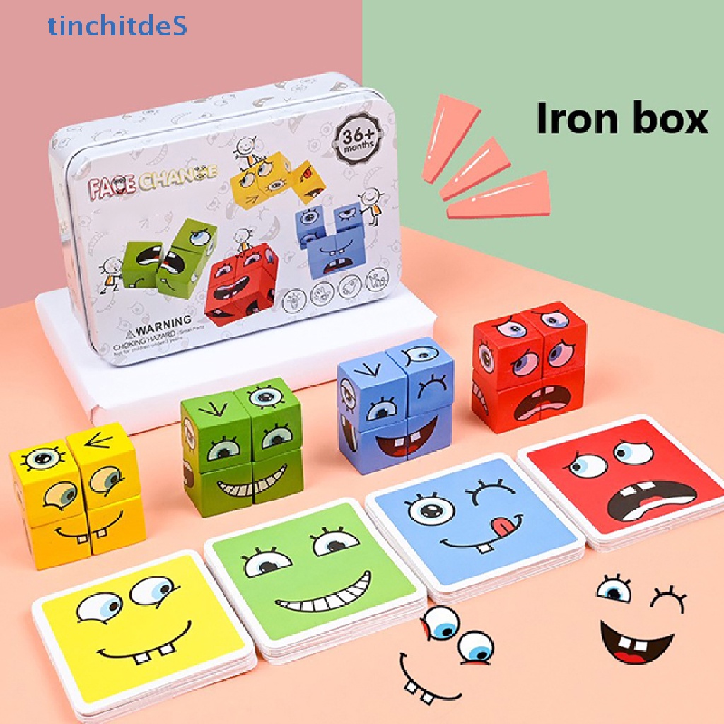 [TinchitdeS] Kids Educational Toys Emotion Change Blocks Expressions ...