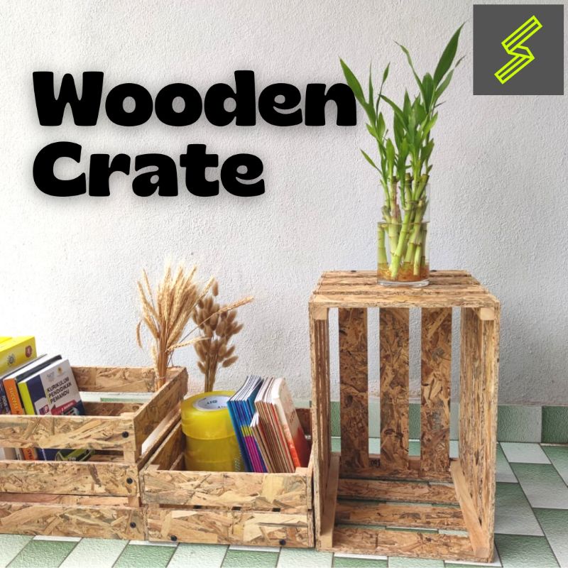 Wooden Decoration box/Crate/Storage box/Kotak kayu/Crate box/Osb board ...