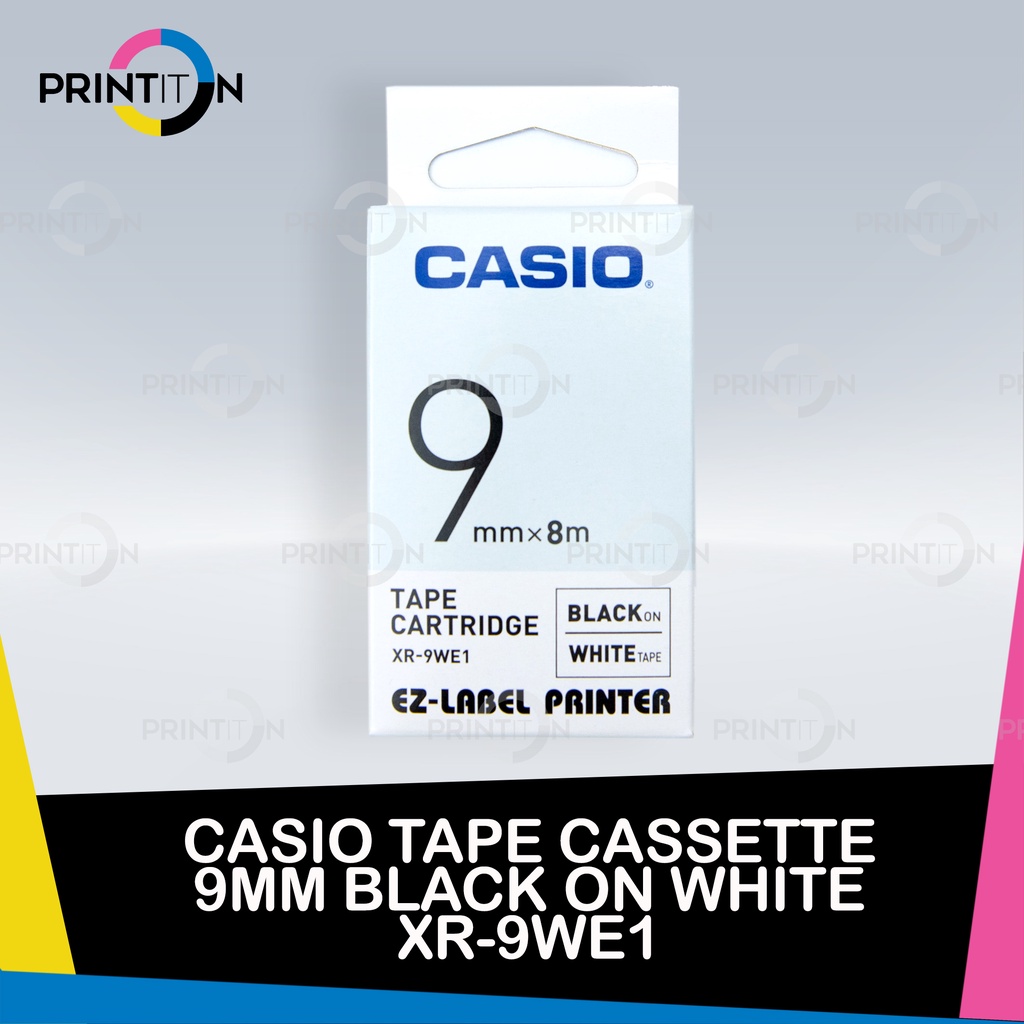 [Original] Casio EZ Label Printer Label Tape 9MM ( XR-9 ) | Shopee ...