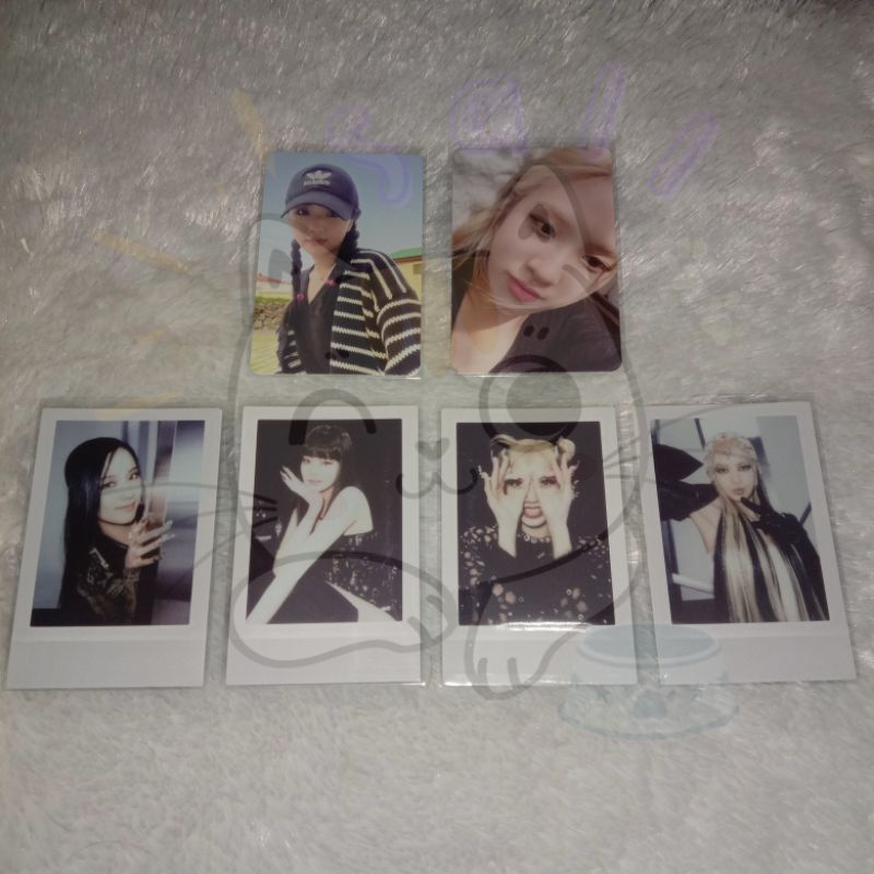 Photocard & Polaroid PC Album Born Pink Black & Gray ver. Blackpink Jisoo Jennie Rose Lisa Box ...