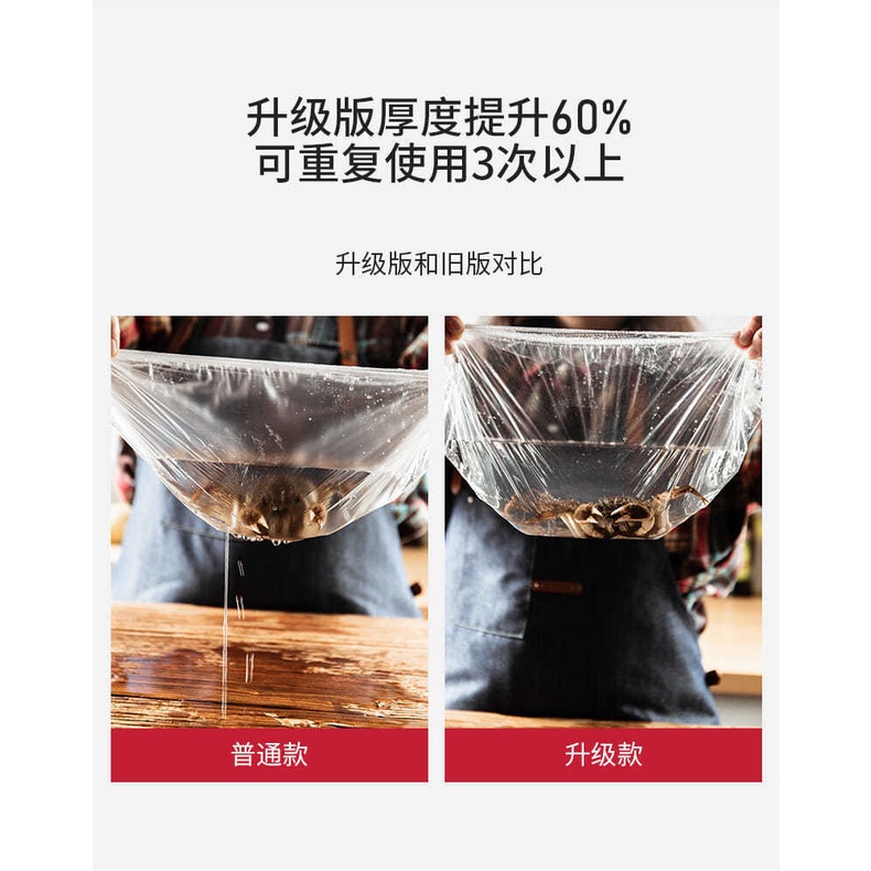 Plastic wrap set 100pcs disposable preservation cover Plastic wrap PE ...