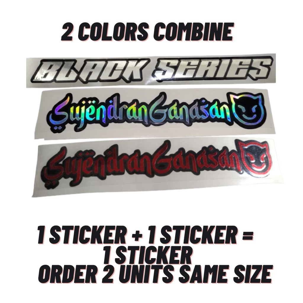 STICKER CUSTOM NAMA / TYPE / FONT - THERMOS / KERETA / MOTOR ...