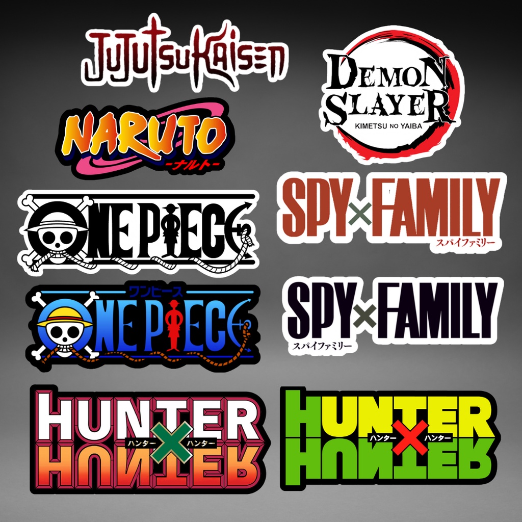 Anime Logo 3 INCHES Vinyl Sticker x WITH FREEBIES - Waterproof - One ...