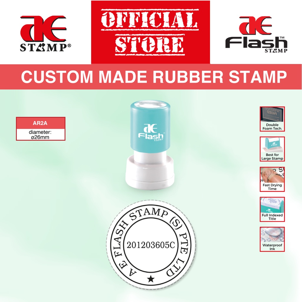 Company Stamp | FREE Customisation | Round Stamp | Company Logo Stamp ...