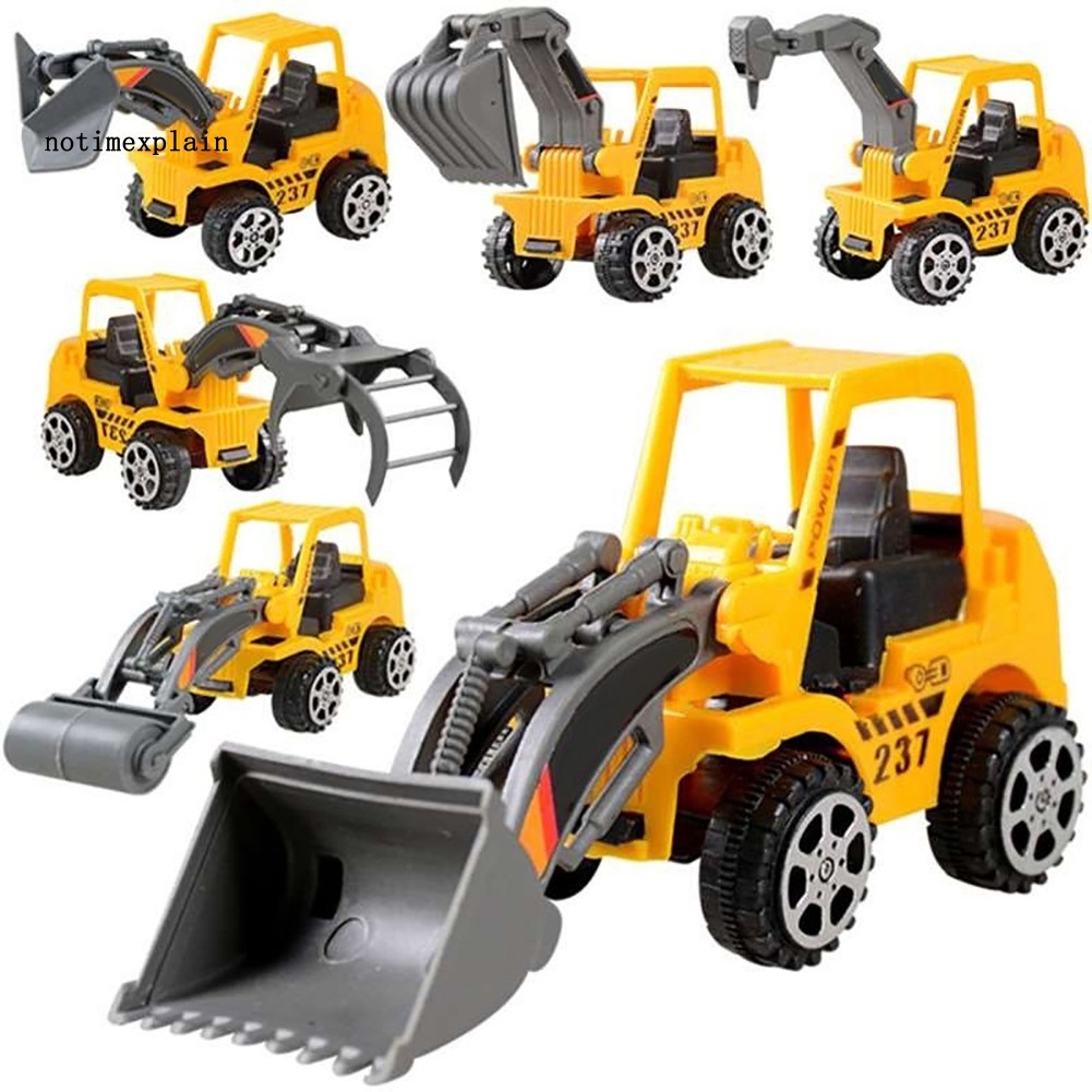 Mini Truck With Name Children Engineer Car Model Excavator Boy ...