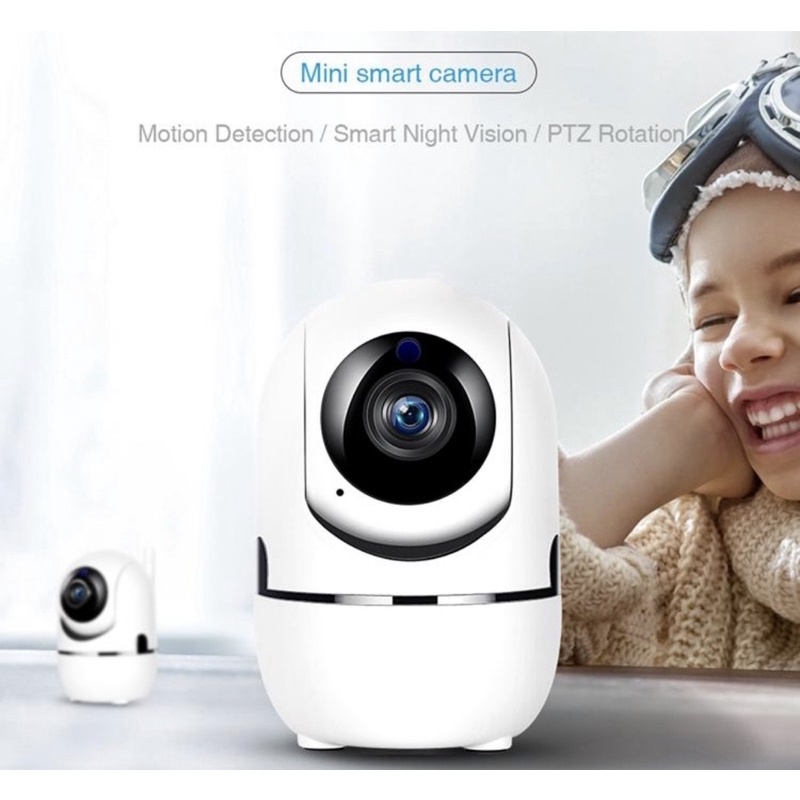 Wifi PTZ Indoor Home Security Camera, Wireless 720P CCTV with Two-Way ...