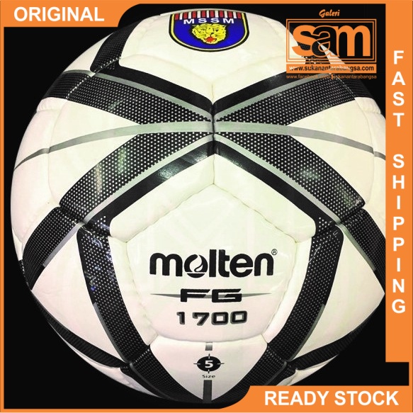 Molten F5G1700 Football Soccer Ball - Size 5 (Free Ball Inflating ...