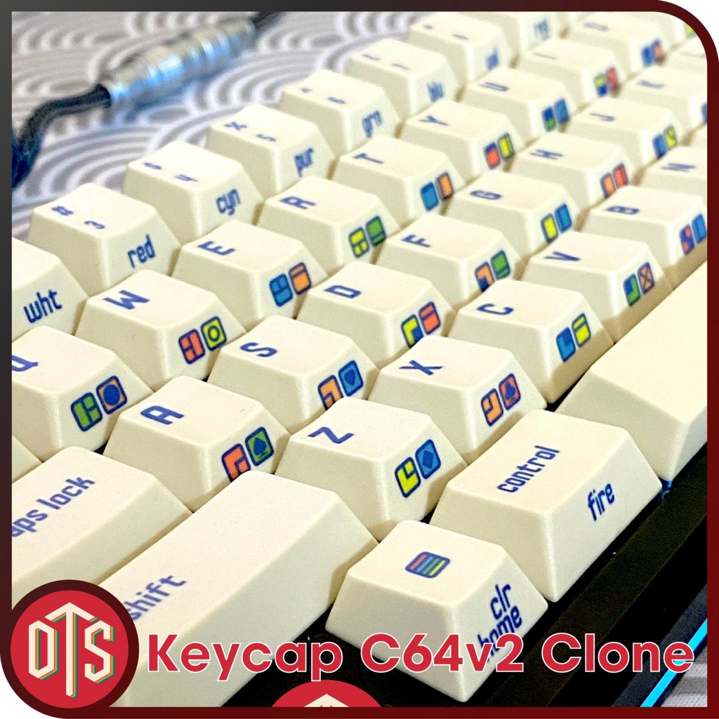 Keycap C64 v2 Clone | Mechanical keyboard buttons for keyboard | F64v2 ...