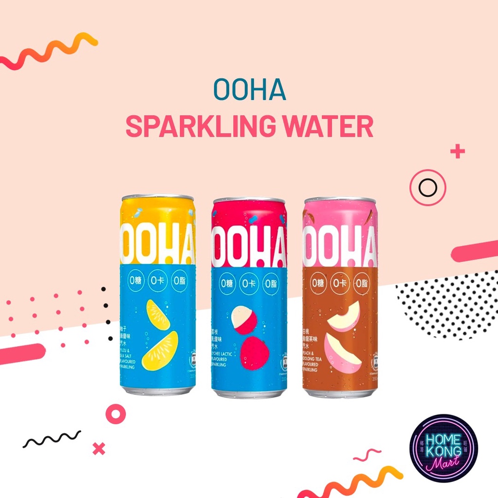 OOHA Hong Kong Sparkling Water Zero Sugar l 香港OOHA無糖氣泡汽水 200ml | Shopee ...