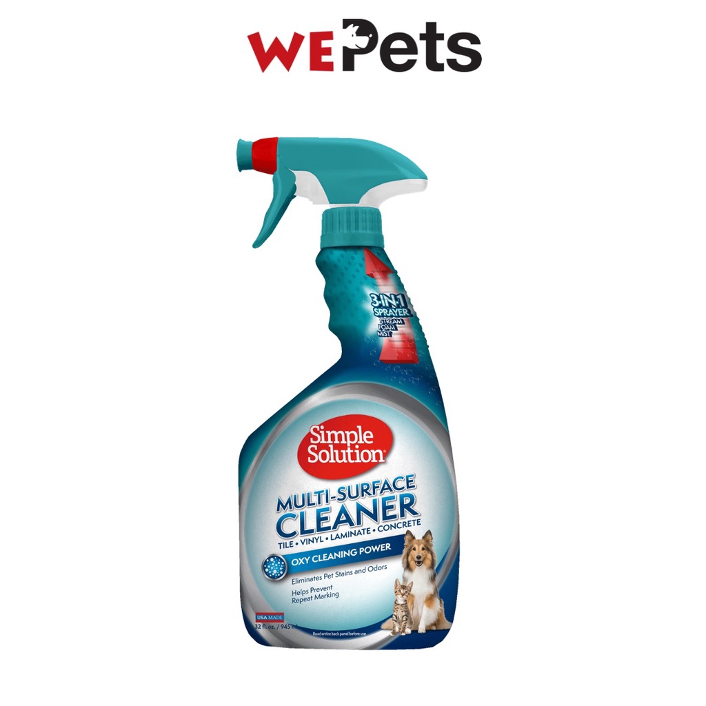 Simple Solution Multi-Surface Cleaner Spray for cats and dogs (945ml ...