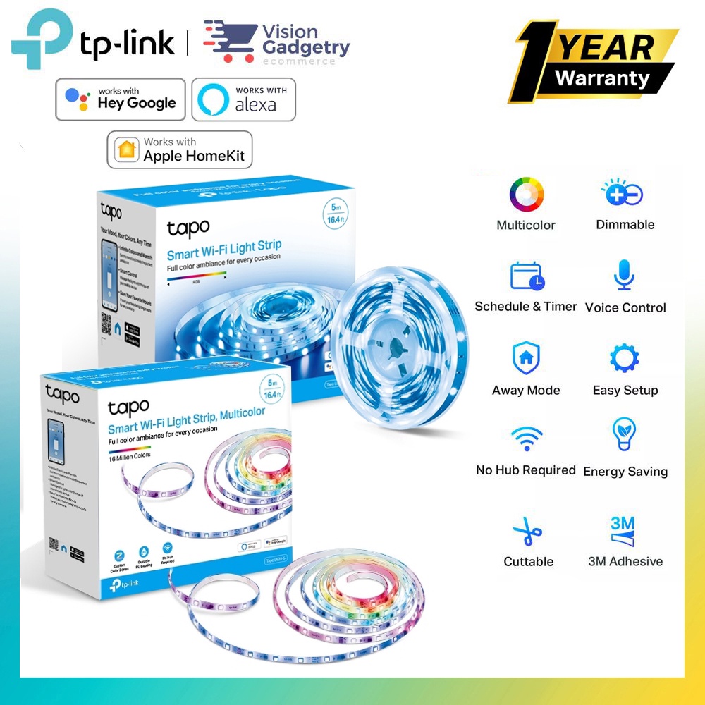 TP-Link Tapo L900-5 L900-10 L920-5 L930-5 RGBIC RGB Smart LED Light ...