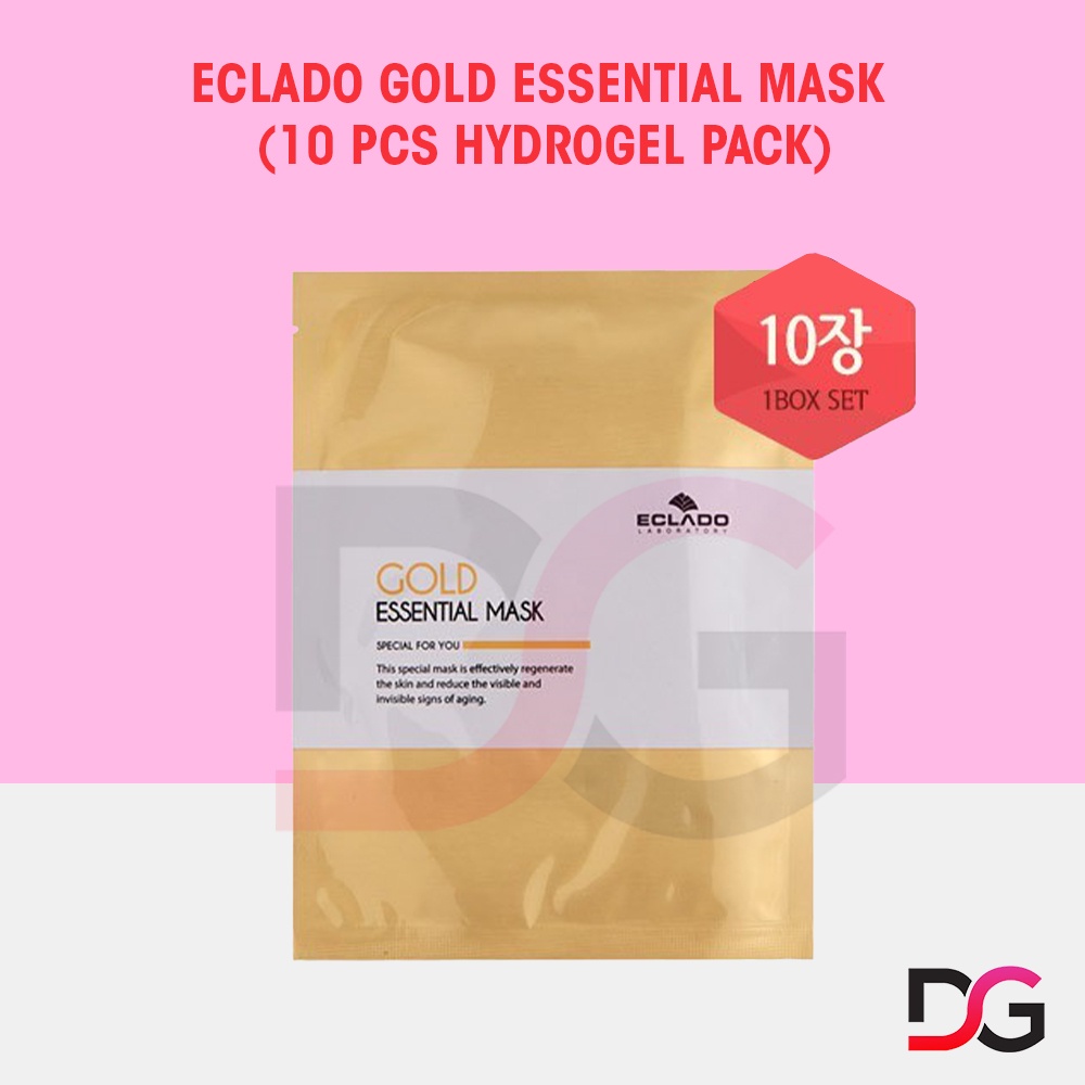 Eclado Gold Essential Mask (10 pcs Hydrogel Pack) | Shopee Singapore