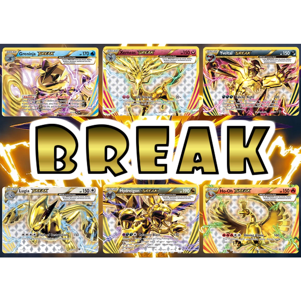 POKEMON TCG HOLOGRAM ENGLISH VERSION SPECIAL BREAK CARD | Shopee Singapore