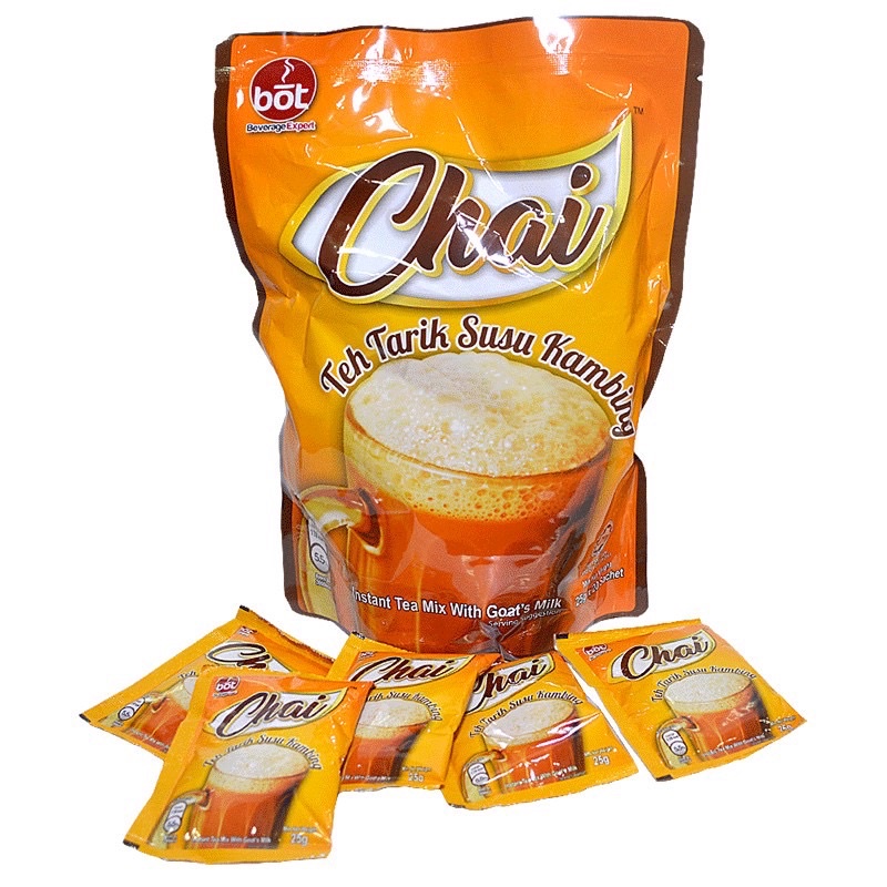 HQ CHAI BOT Goat Milk Tarik Tea (20 Sachets) | Shopee Singapore