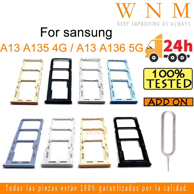 For SAMSUNG Galaxy A13 A135 4G / A136 5G SD Card and Sim Card Tray Slot ...