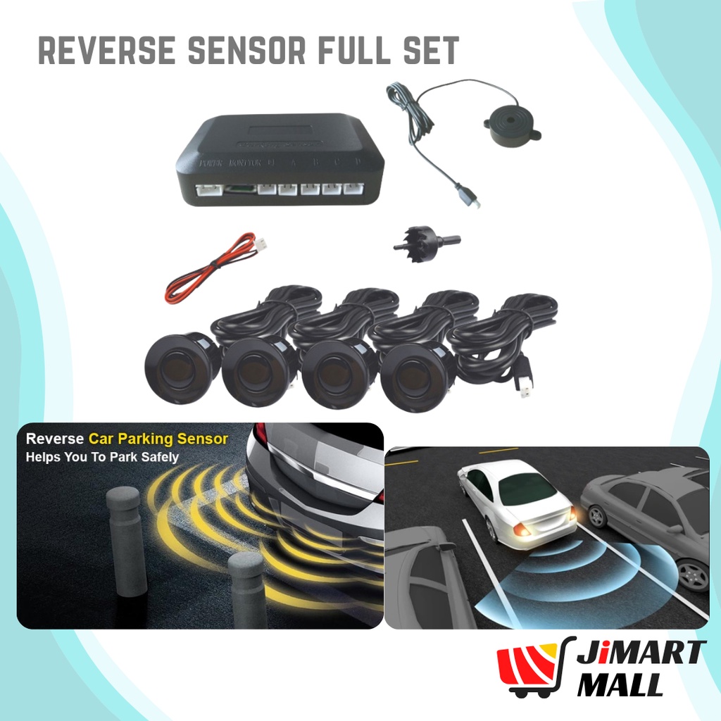 FULL SET REVERSE SENSOR Universal Car Parking Back Rear Parking Sensor ...