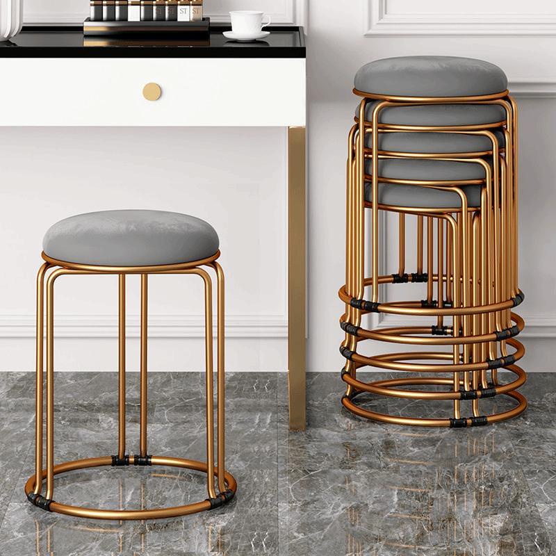YOULITE Nordic dining stool dining chair round stool gold stool legs ...
