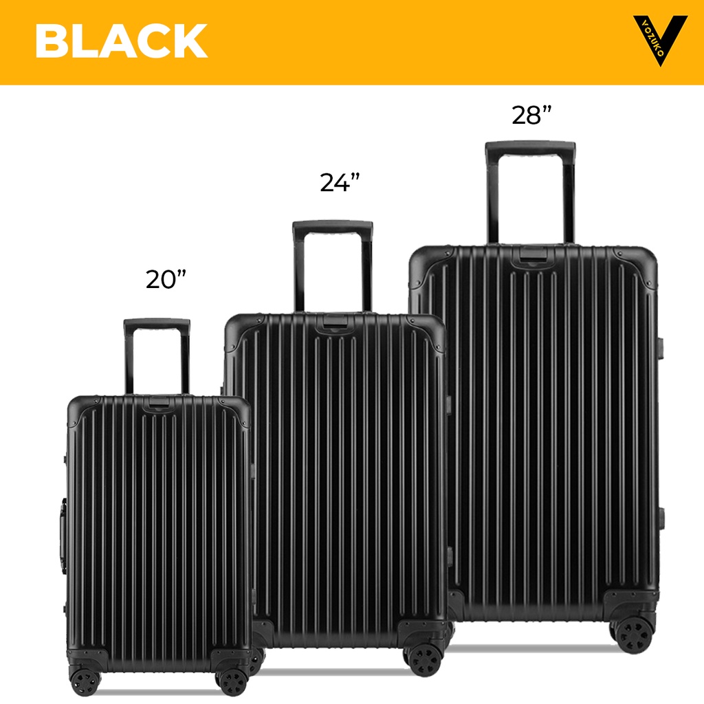 [SG SELLER] Full Aluminium Luggage With TSA lock lightweight heavy duty ...