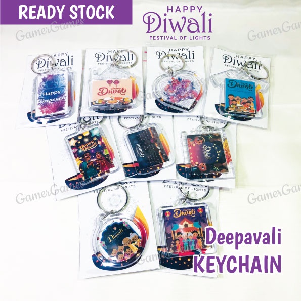 Deepavali keychain Diwali Festival of Lights 排灯节图钥匙圈 | Shopee Singapore