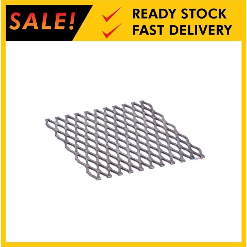 Expanded Metal Diamond Mesh Home DIY 1FT X 1FT ( JARING BESI ) | Shopee ...
