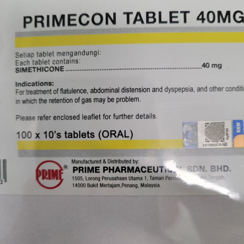 Primecon tablet 100x 10's/Box | Shopee Singapore