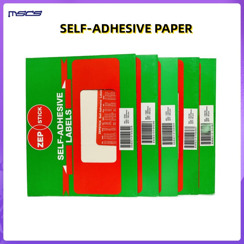 ZEP STICK-SELF-ADHESIVE LABELS-Multiple Size stickers/White | Shopee ...