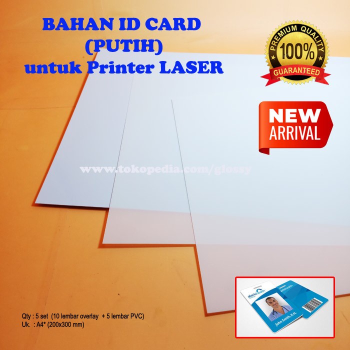 Pvc Id Card 5 Sets Laser Printer | Shopee Singapore
