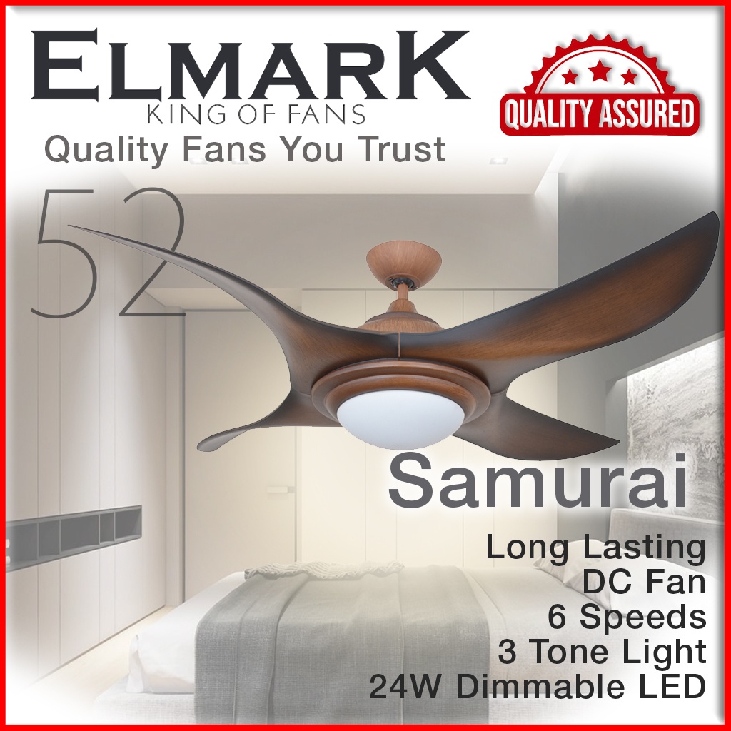 Ceiling Fan Elmark Samurai International Brand Taiwan Made | Shopee ...