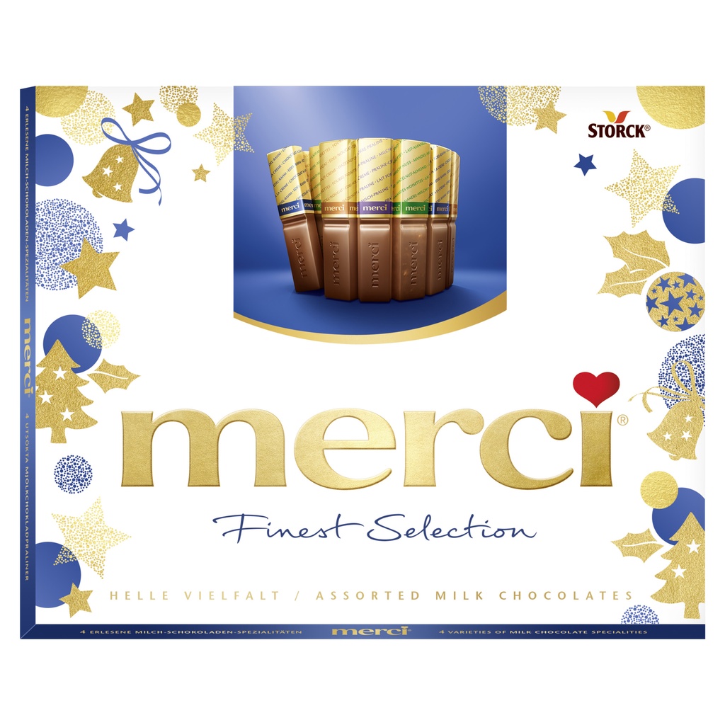 Storck Merci Finest Selection Milk (Blue), 250G [Germany] | Shopee ...