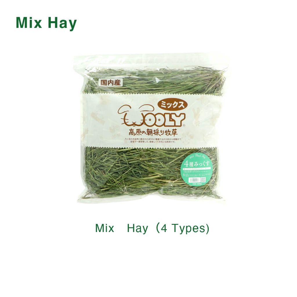 Wooly Mix Hay (400g) - Mixture of 4 Hays | Shopee Singapore